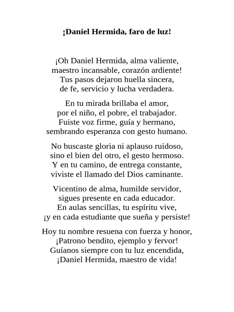 Daniel Hermida Declamación | PDF