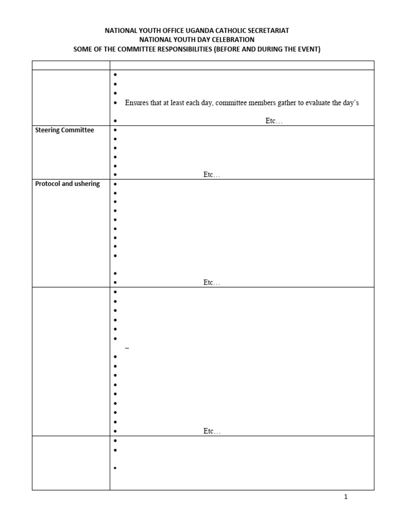 Committee Responsibilities | PDF
