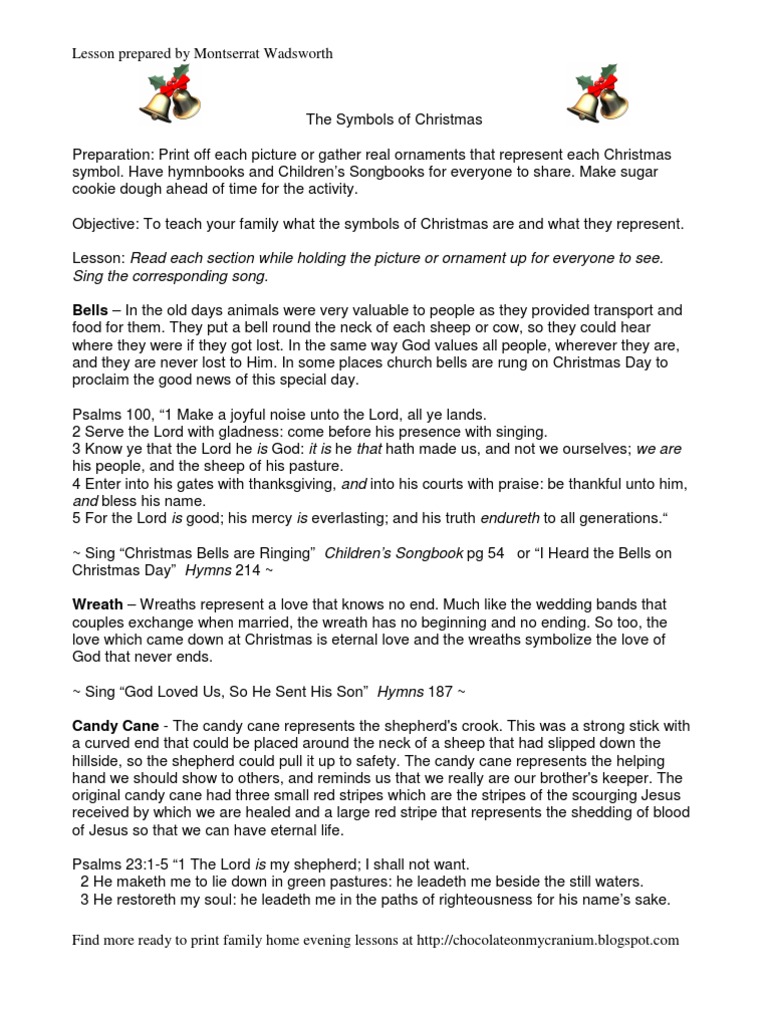 The Symbols of Christmas | PDF | Nativity Of Jesus | Jesus