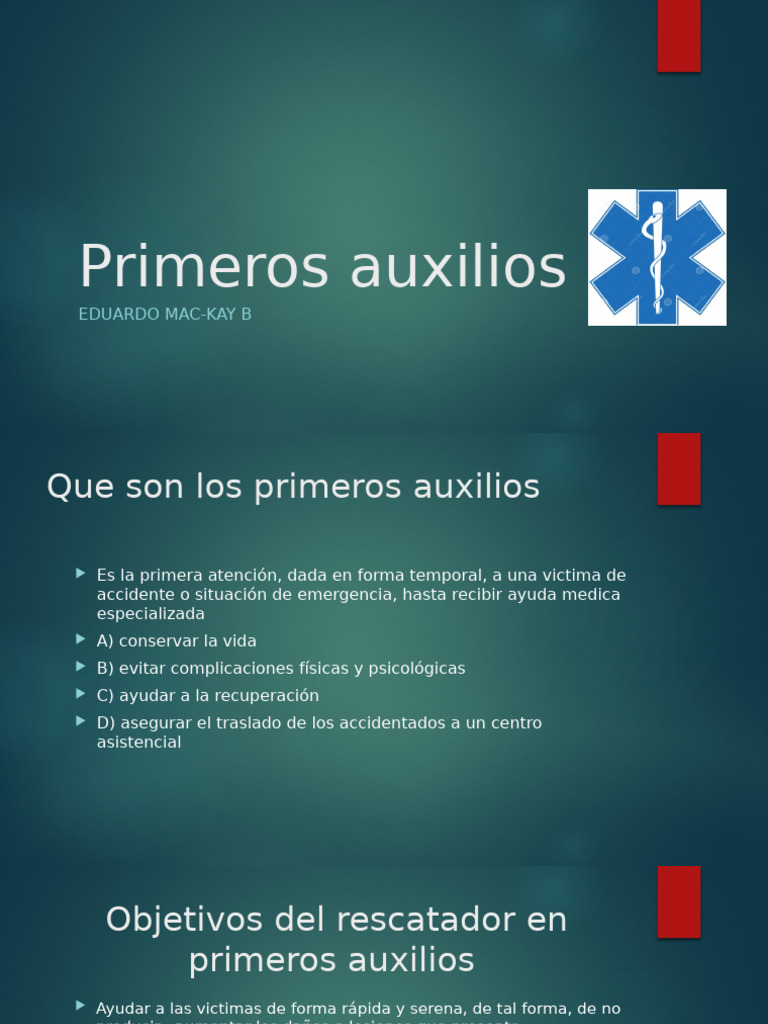 Primeros Auxilios 2 | PDF | Sangrado | Reanimación cardiopulmonar