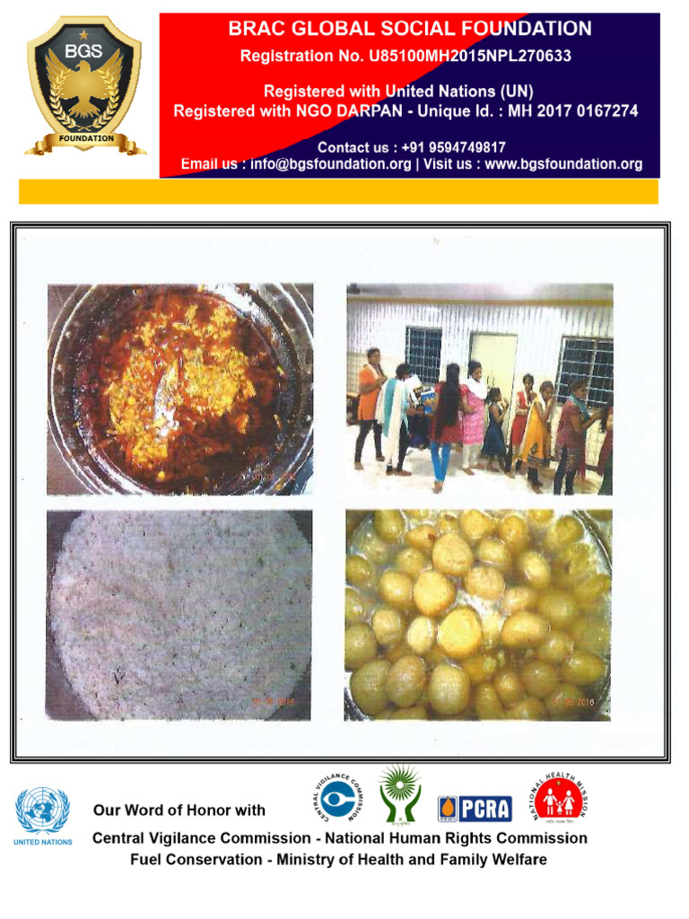 Bgs Foundation Activities | PDF