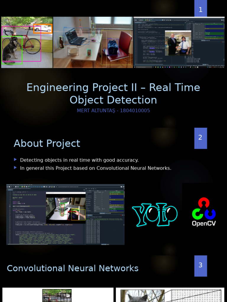 PRESENTATION - Real Time Object Detection | PDF