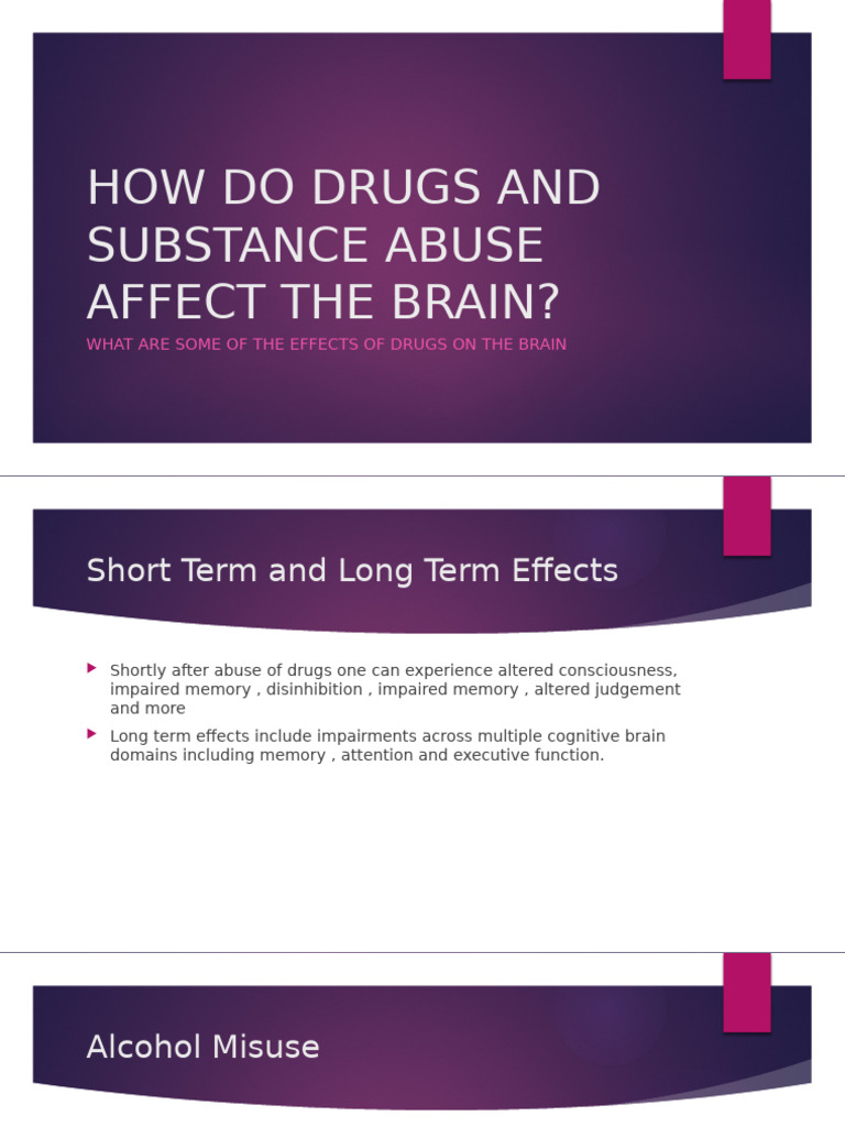 How Do Drugs and Substance Abuse Affect The | PDF