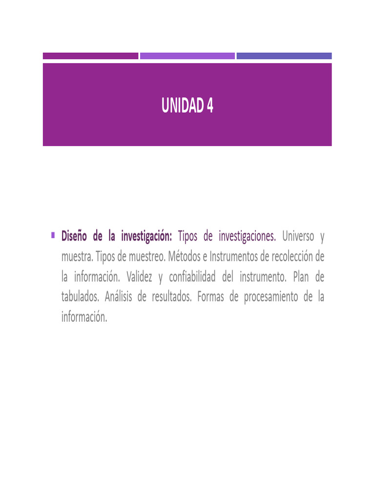 Semana 4-Unidad 4-Tipo de Inv. Taller Bio 25 | PDF | Experimentar | Diseño de la investigación
