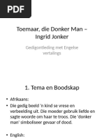 Grade 11 Afrikaans Poem Sprak of Sprook | PDF