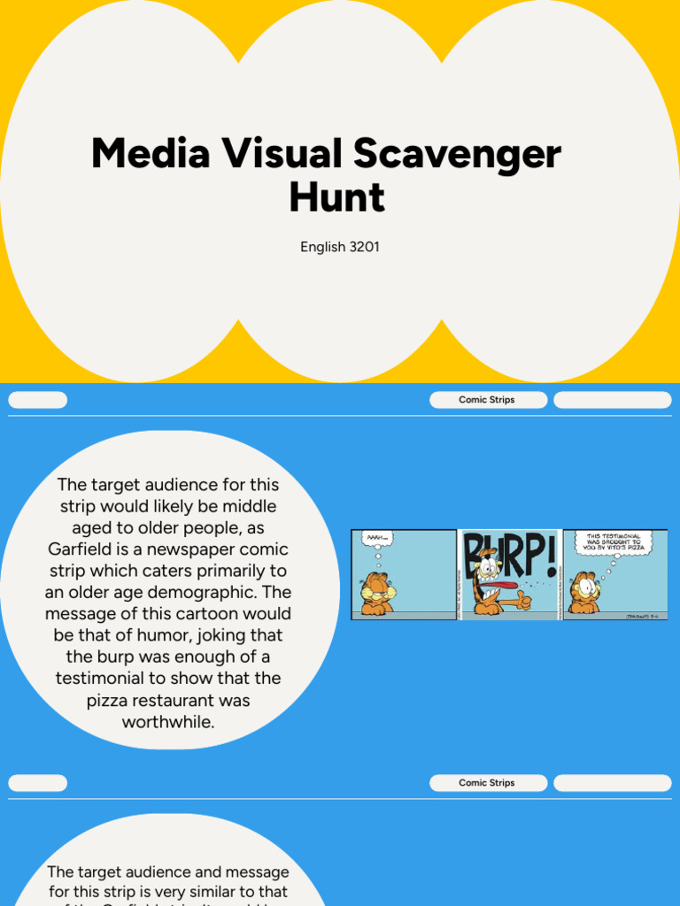 Media Visual Scavenger Hunt | PDF | Magazines
