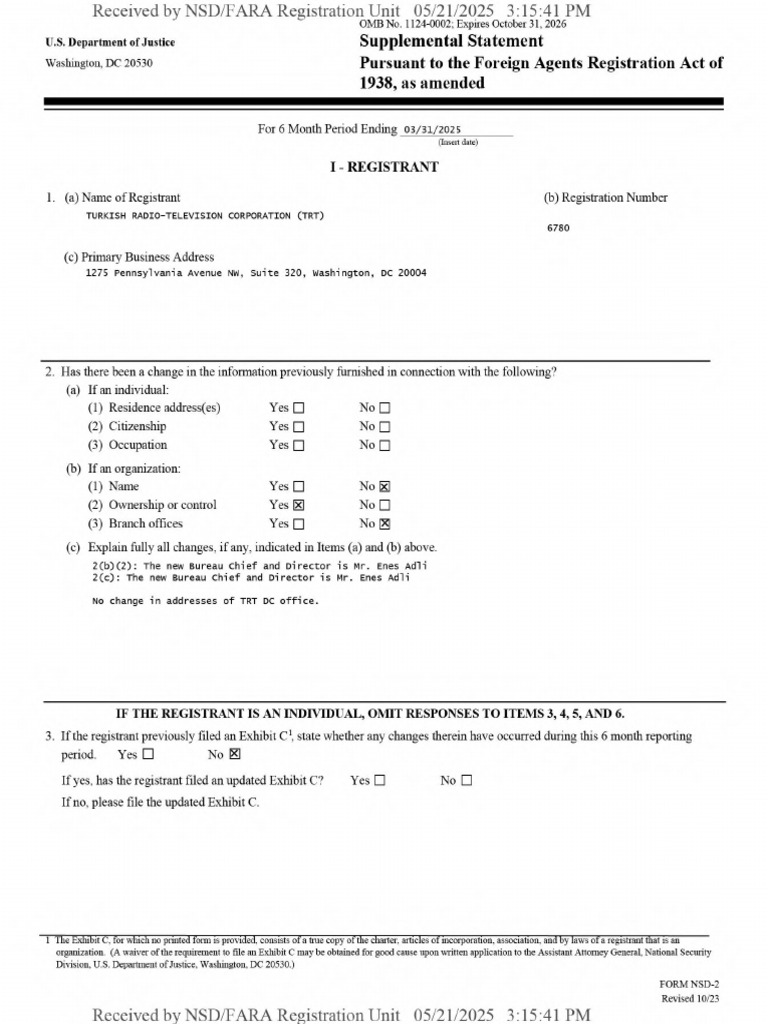 6780 Supplemental Statement 20250521 10 | PDF