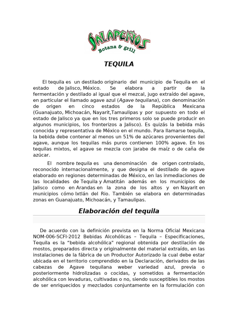 TEQUILA | PDF