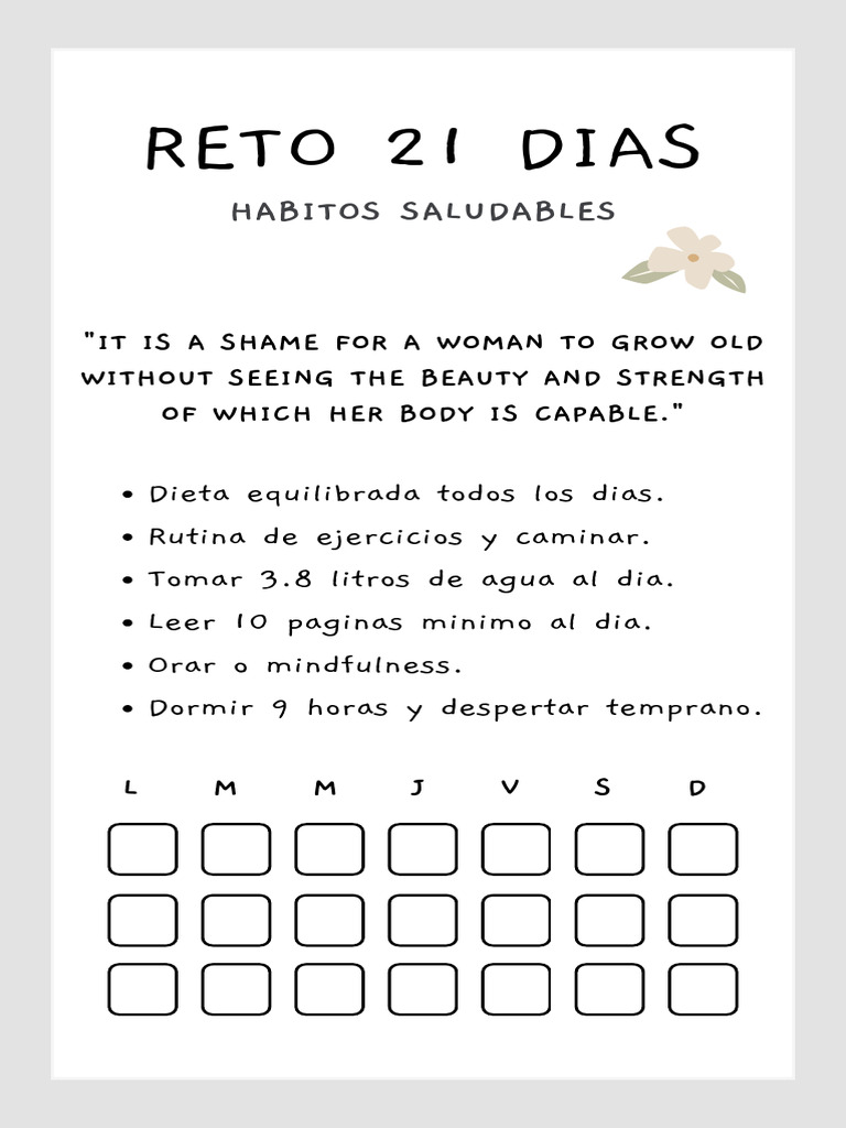 Reto 21 Días | PDF