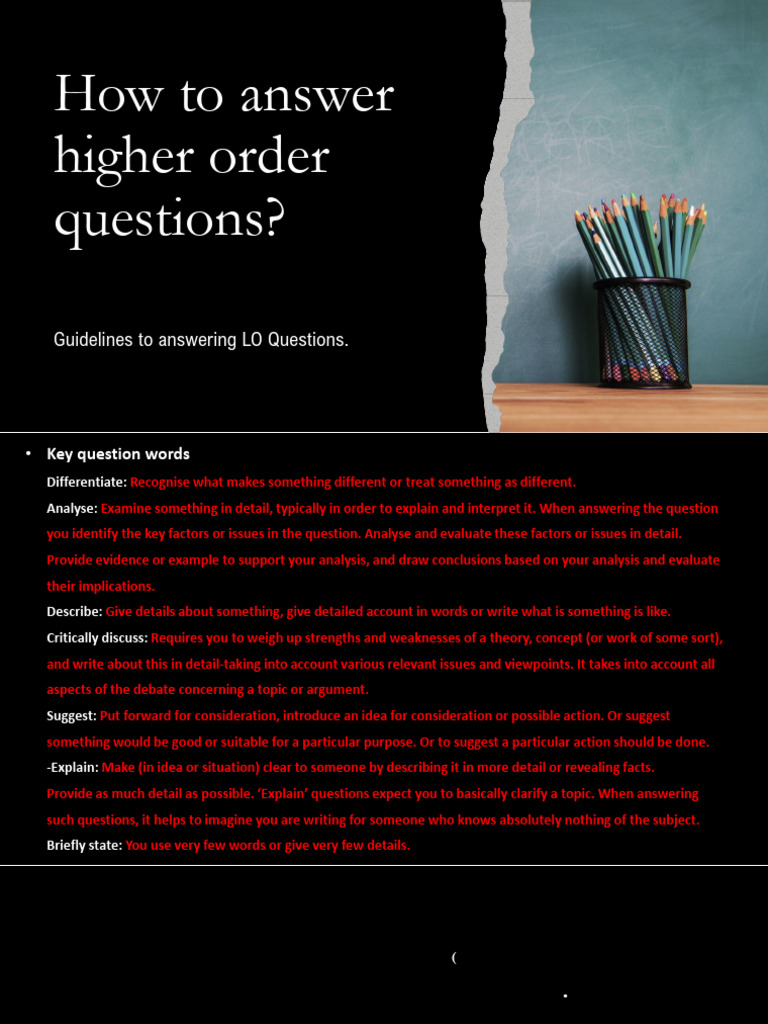 How To Answer Questions Grade 11 | PDF | Argument | Idea