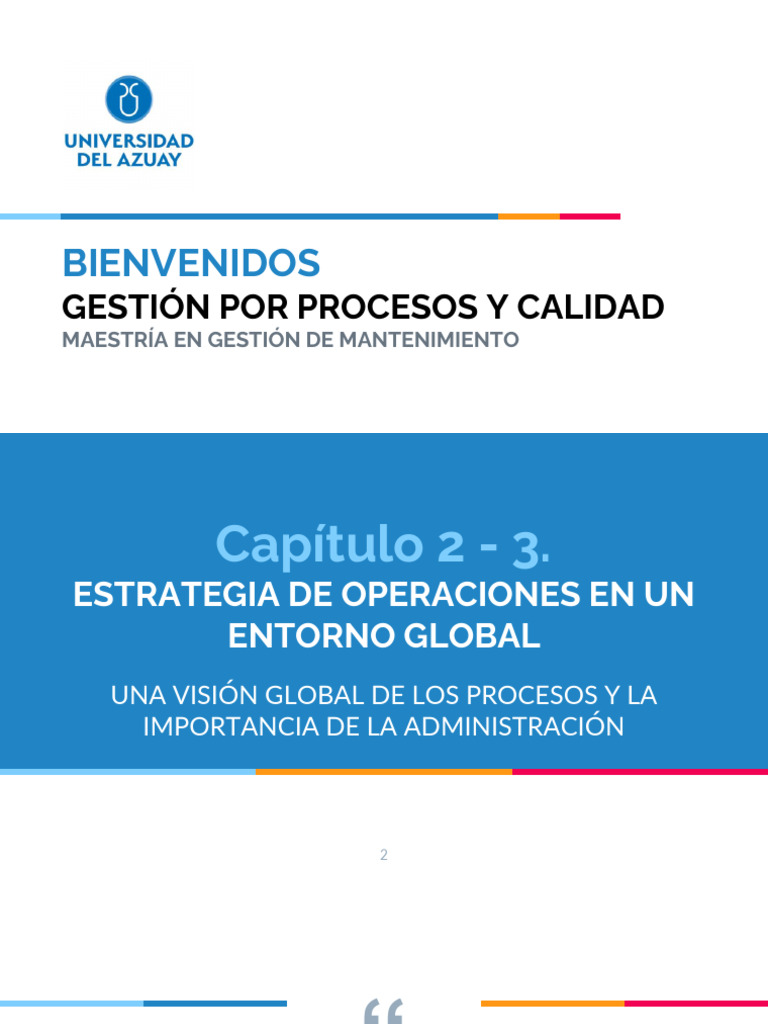 CAP 2-3 MGM - Procesos y Calidad | PDF | Business | Outsourcing