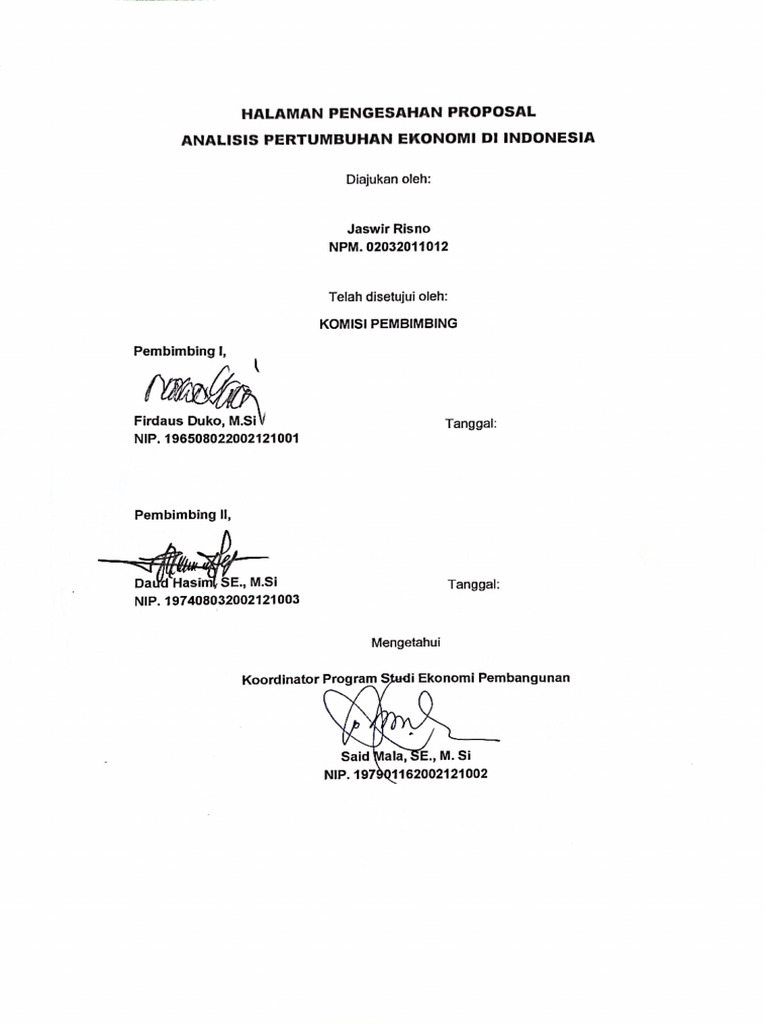 Halaman Pengesahan | PDF