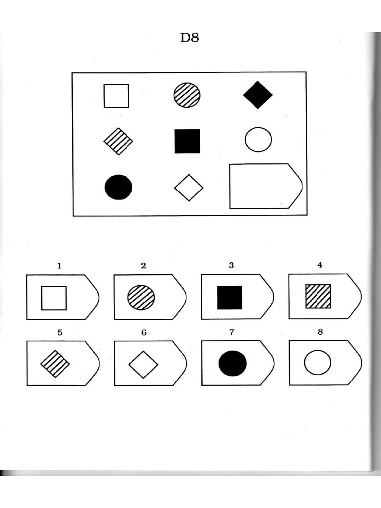 Test Raven de Matrices Progresivas Cuadernillo Bis Page 0045 | PDF