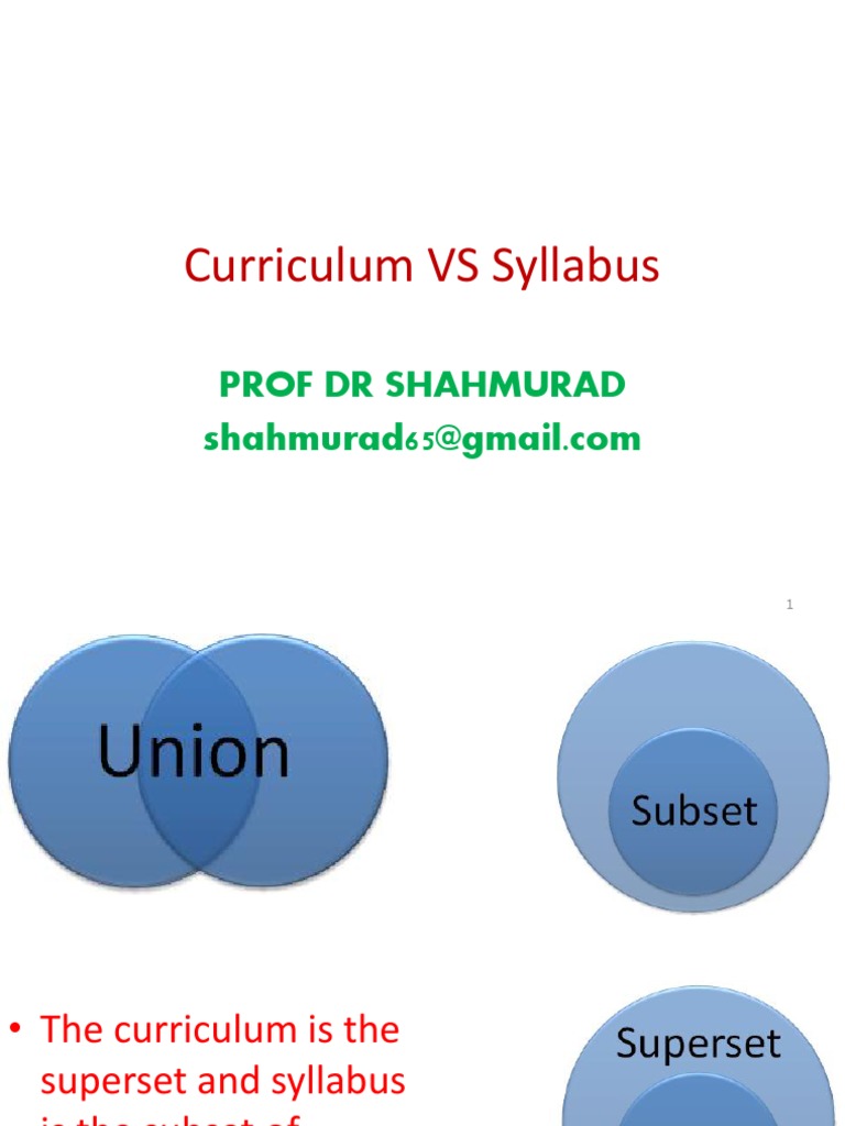 Curriculum vs Syllabus Explained | PDF | Syllabus | Curriculum