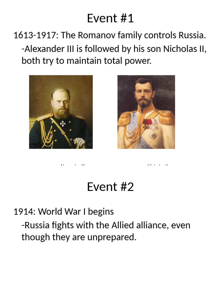 Russian Rev Order of Events Ppt | PDF | Leon Trotsky | Communism