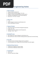 Basic Electrical Engineering Notes | PDF