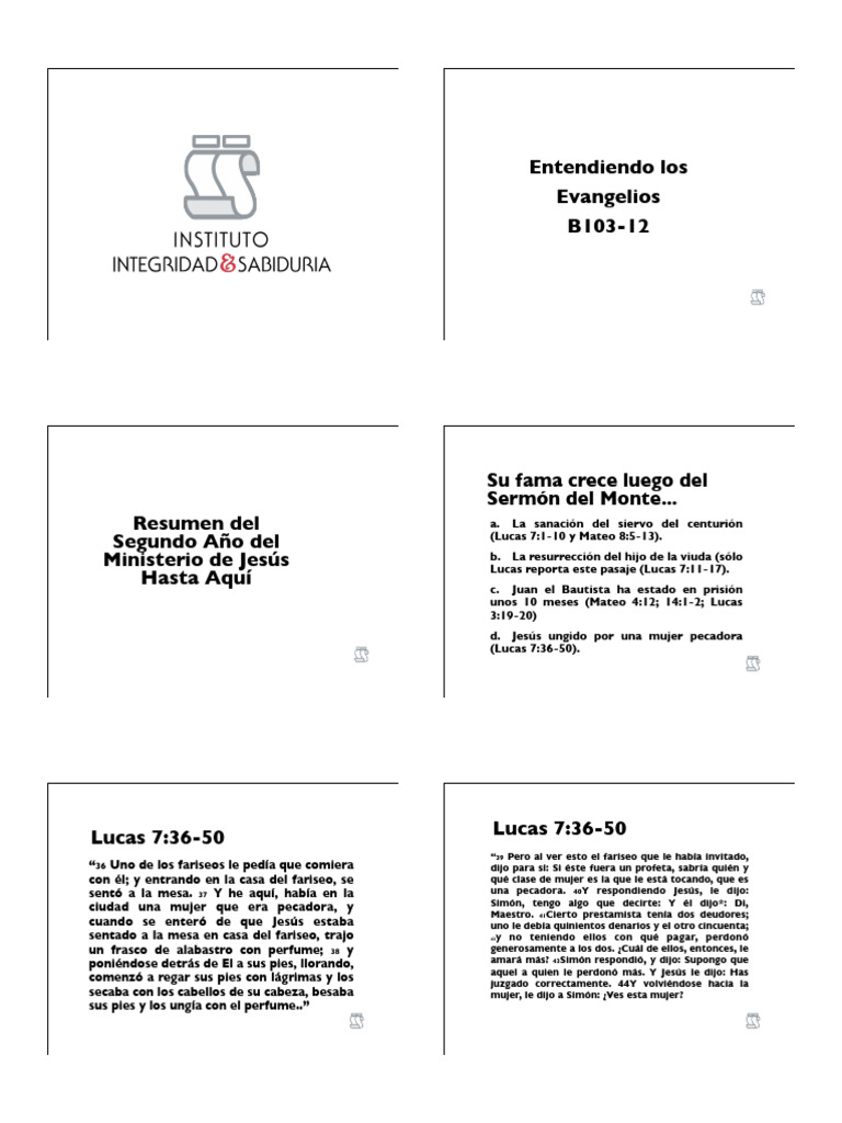 Presen B103 12 | PDF | Parábolas de Jesús | Evangelio de Mateo