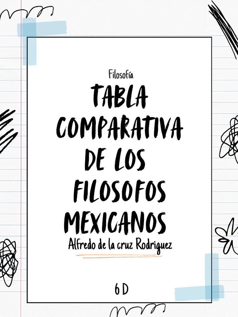 Comparativa de Filósofos Mexicanos | PDF | México | Educación en artes ...