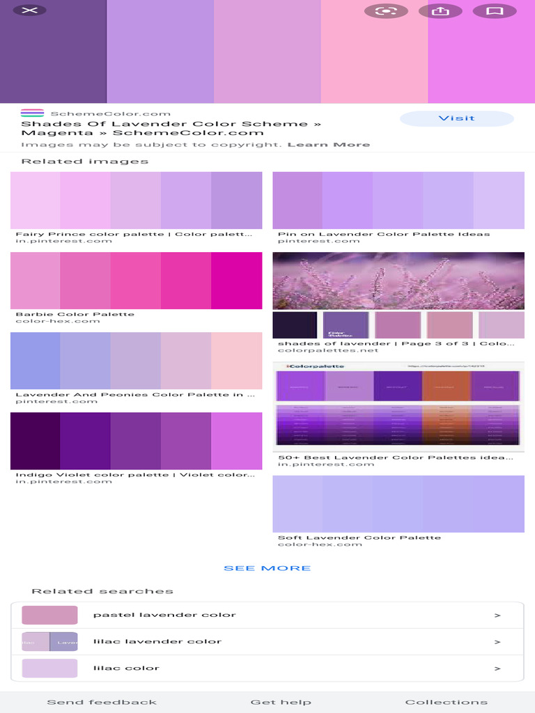 Lavender Color Palette - Google Search | PDF