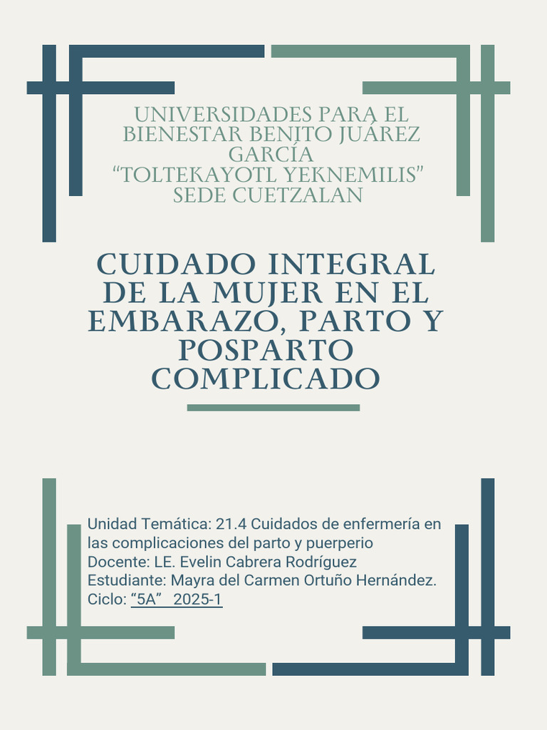 21.4 Mayra Del Carmen Ortuño Hernández | PDF | Parto | Parto prematuro