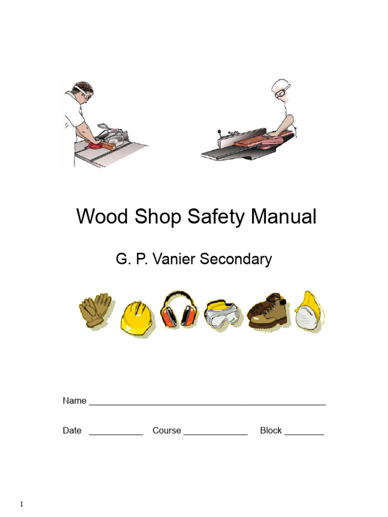 Wood Shop Safety Guidelines | PDF | Drill | Drilling