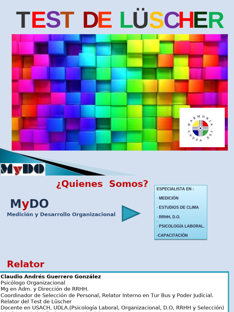 LUSCHER, Parte Uno | PDF | Sicología | Color