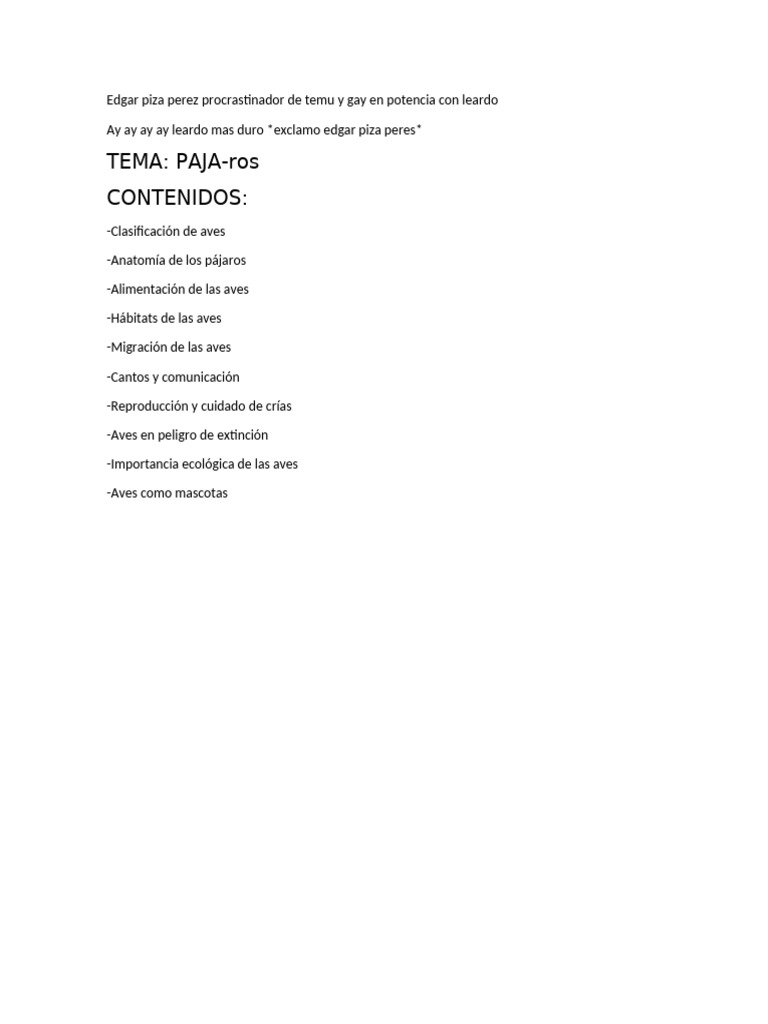 Edgar Piza Perez Procrastinador de Temu y Gay en Potencia Con Leardo | PDF