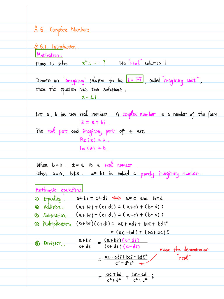 Understanding Complex Numbers | PDF