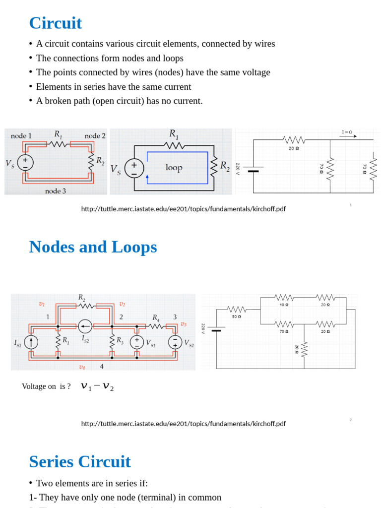 Lecture 3 Week 2 - Series Circuit | PDF | Series And Parallel Circuits ...