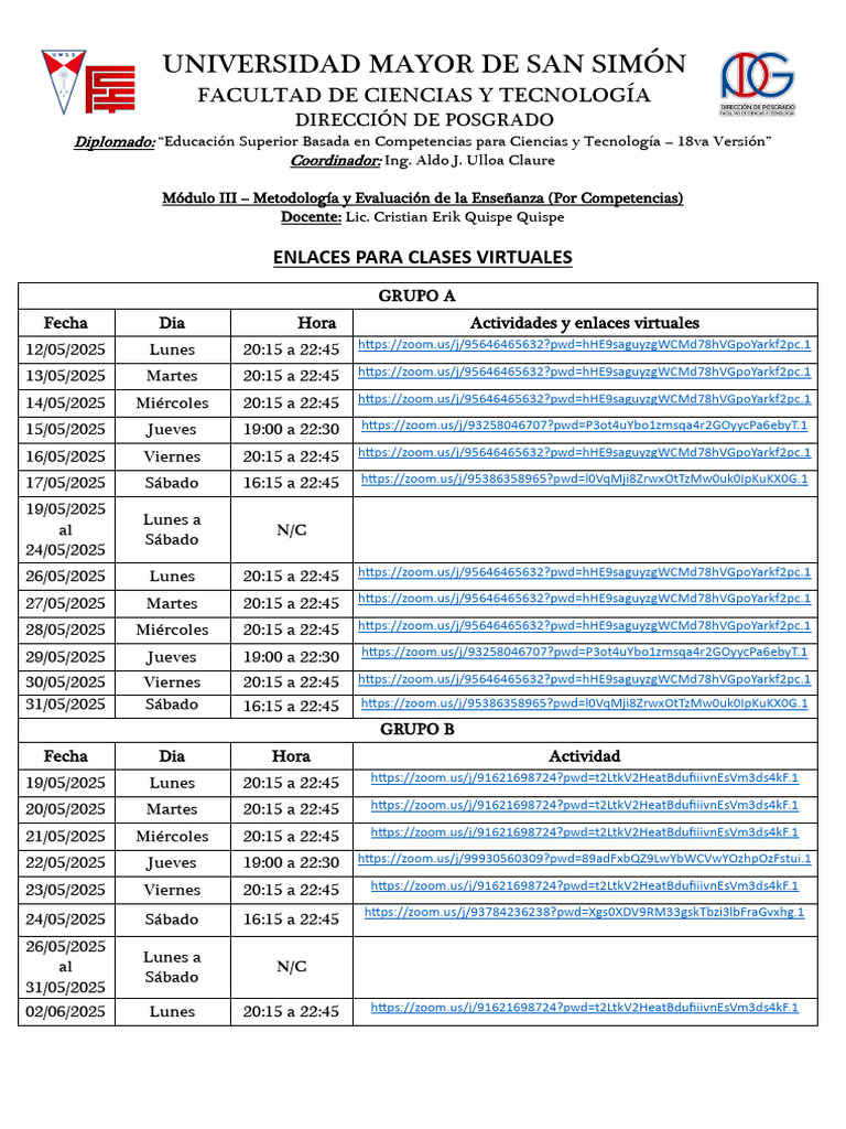 Enlaces Virtuales m3, Dpg-Desbcyt18v | PDF