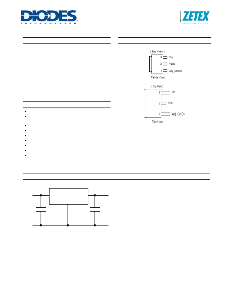 Diodes - Inc. ZLDO1117G33TA Datasheet | PDF | Electrostatic Discharge | Electricity
