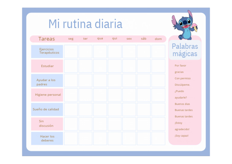 Rutina Diaria y Hábitos Positivos | PDF