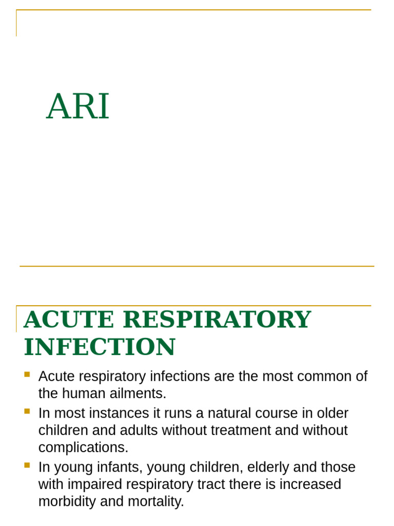 Acute Resp Infections VKP | PDF | Diseases And Disorders | Medical ...