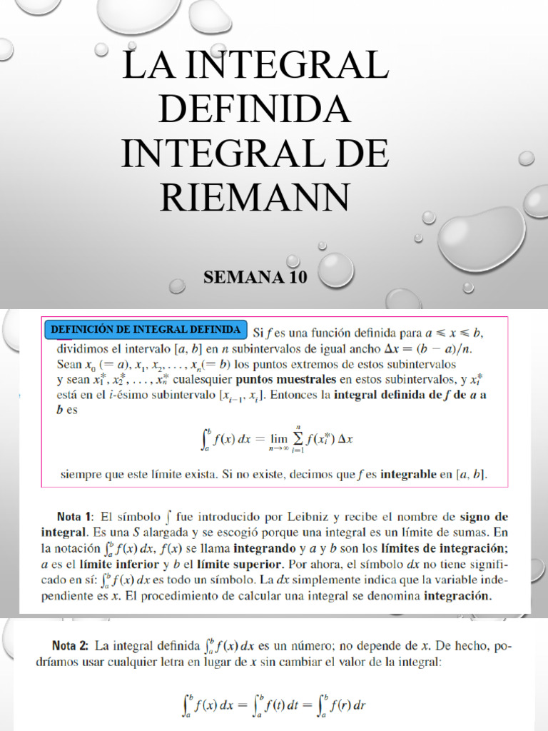Integral Definida y Teoremas Básicos | PDF