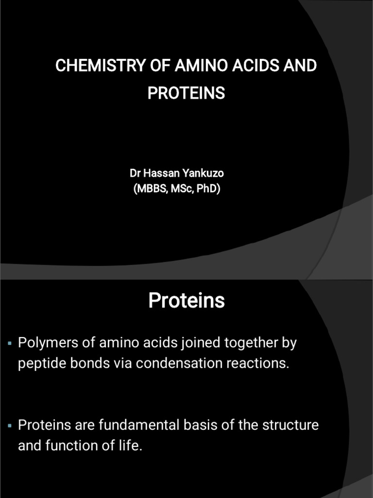 Chemistry of AAs and Proteins | PDF | Amino Acid | Beta Sheet
