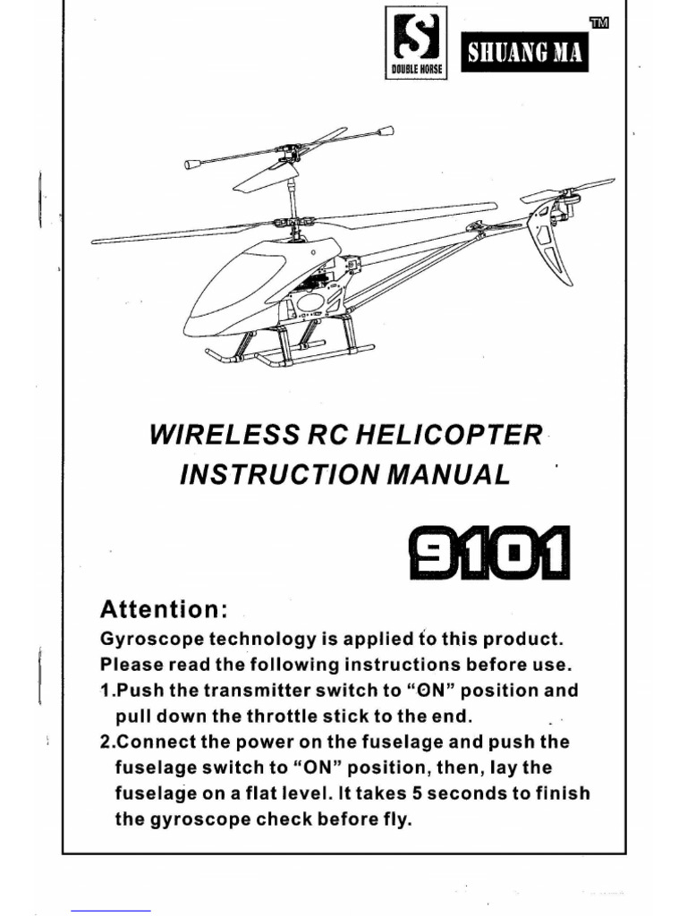 9101 Helicopter Manual Download | PDF