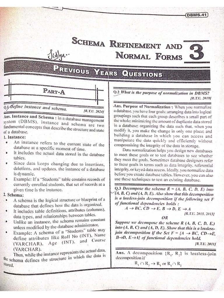 DBMS Unit 3-4-5 | PDF