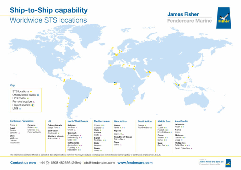 JF Fendercare Sts Worldwide Locations v1 | PDF