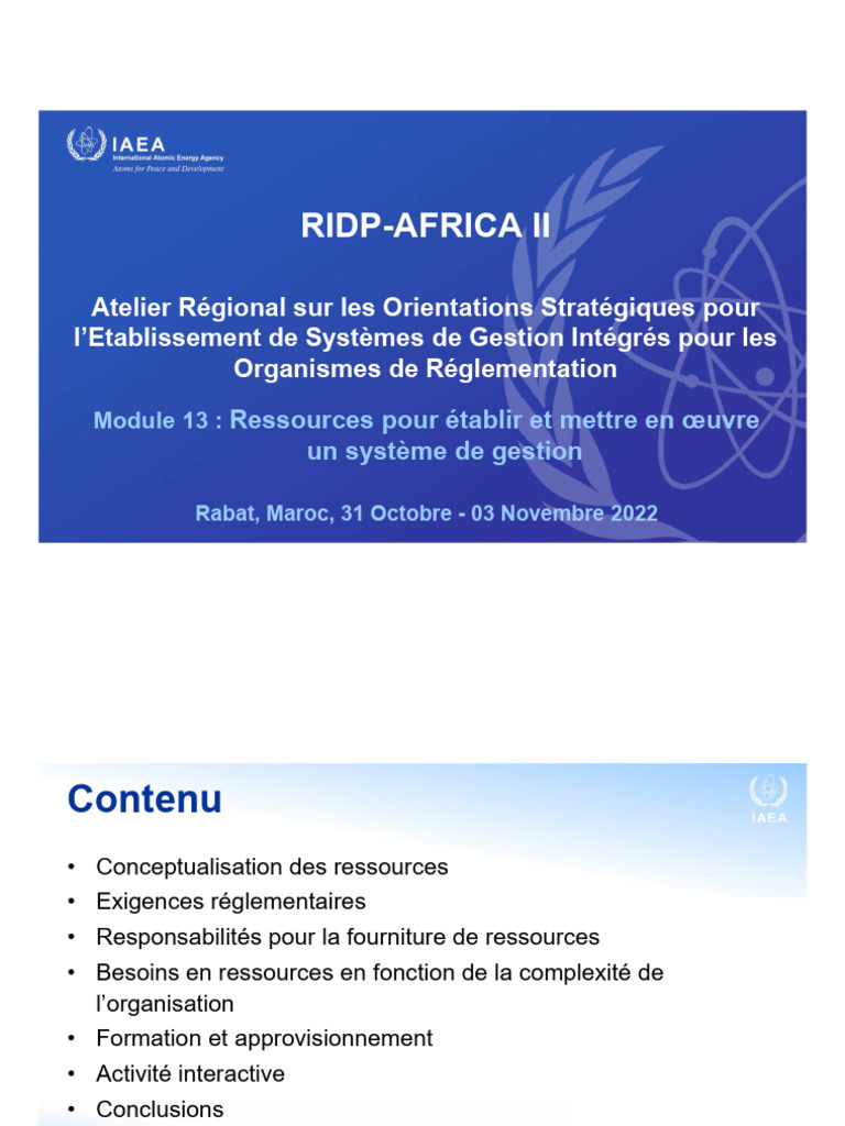 Module 13 - Ressources Pour Établir Et Mettre en Œuvre Un Système de ...