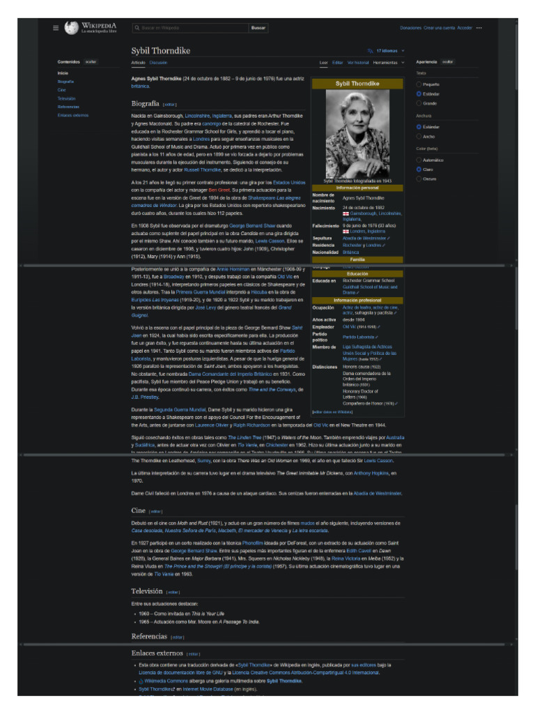 Screencapture Es Wikipedia Org Wiki Sybil Thorndike 2025 06 04 23 - 08 ...