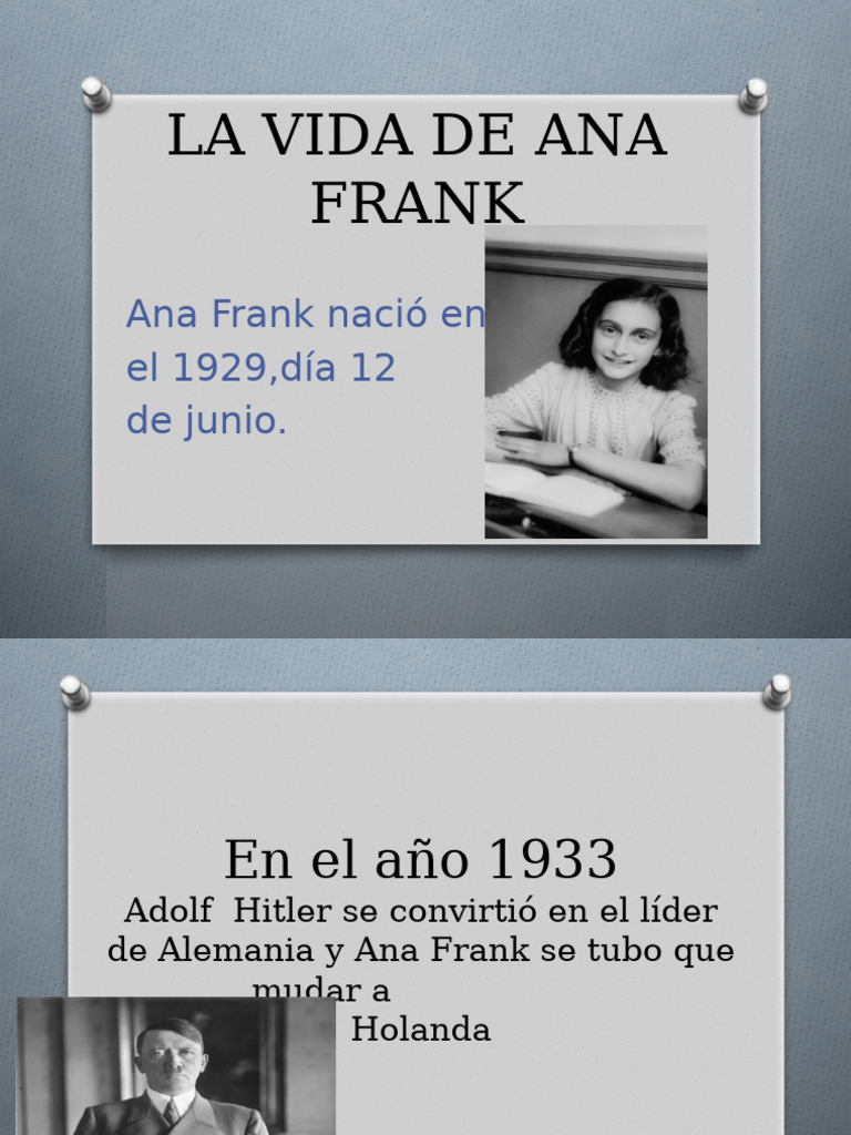 La Vida de Ana Frank | PDF