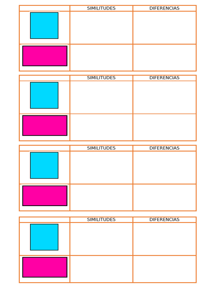 SIMILITUDES Cuadro | PDF