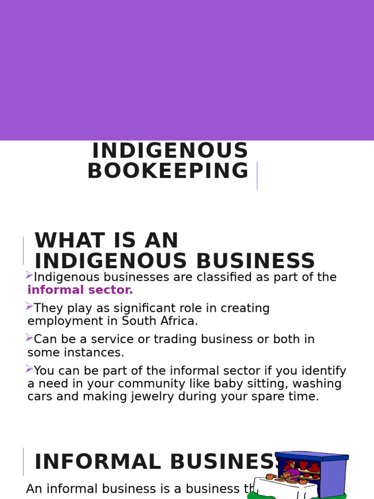 Accounting Indigenous Bookeeping | PDF | Bookkeeping | Stocks