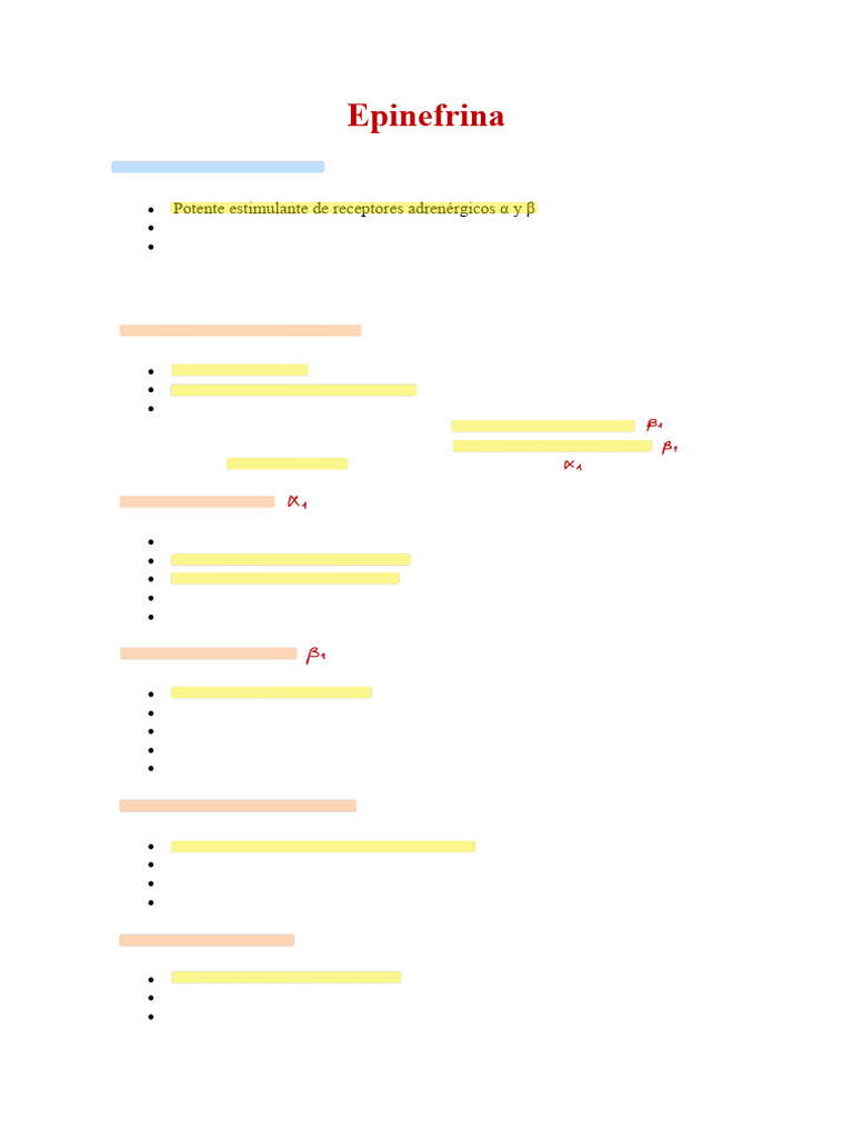 Epinefrina y Norepinefrina_240719_203628 | PDF | Corazón | Medicina CLINICA