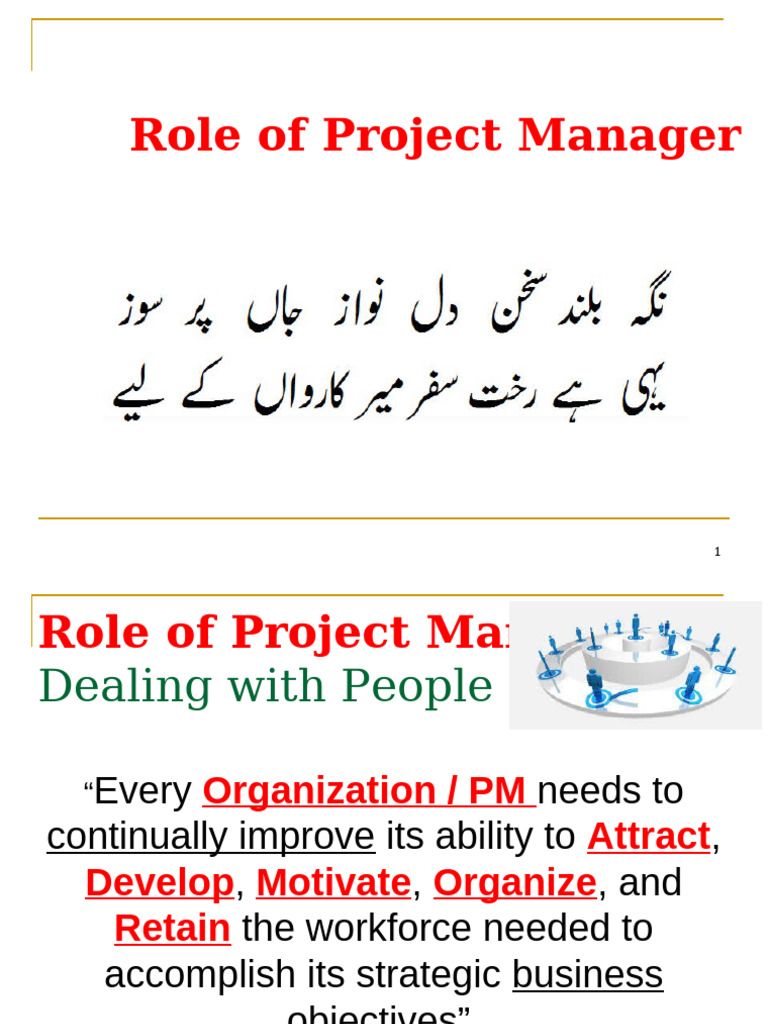 Chapter 3 Role of A Project Manager | PDF | Orchestras | Leadership