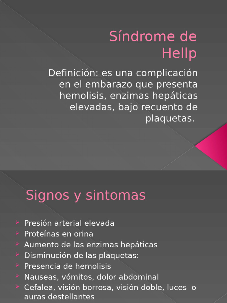 Síndrome de Hellp-Rosa | PDF
