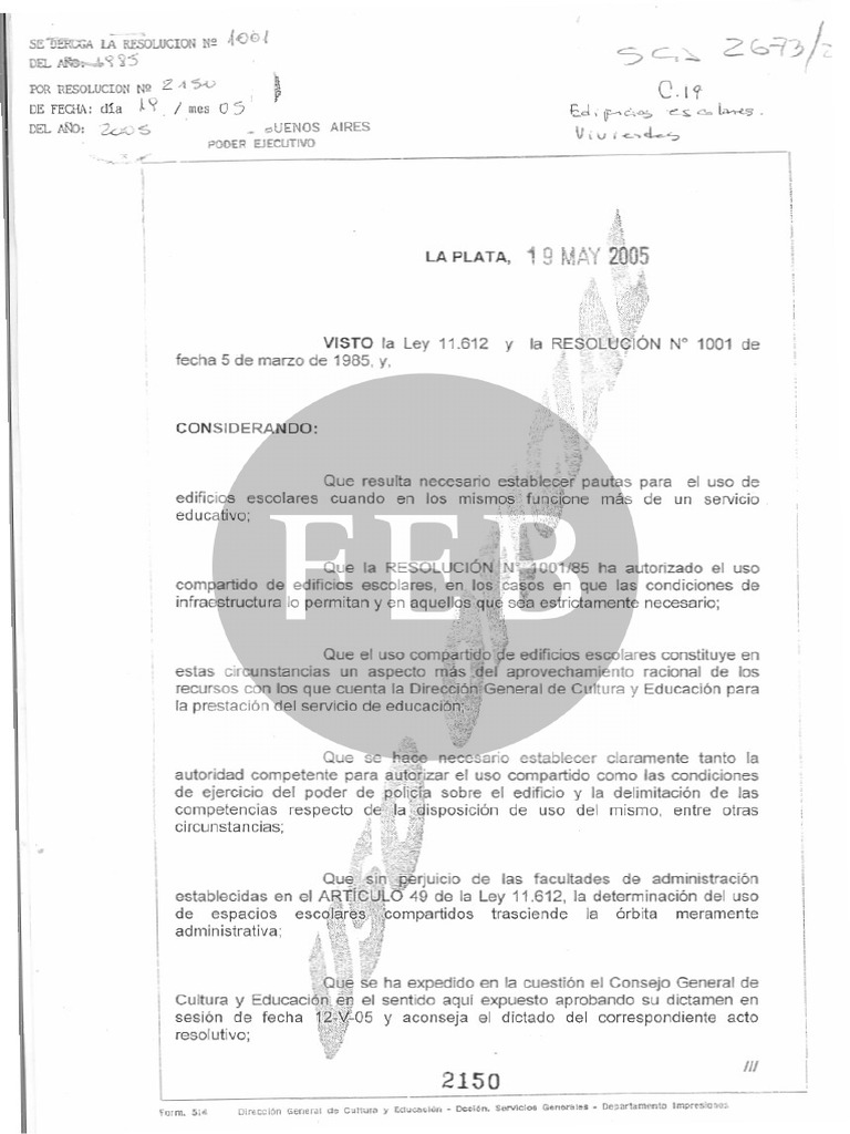4-2005 - Resolucion 2150 - Uso de Edificios Compartidos-Procedimiento ...