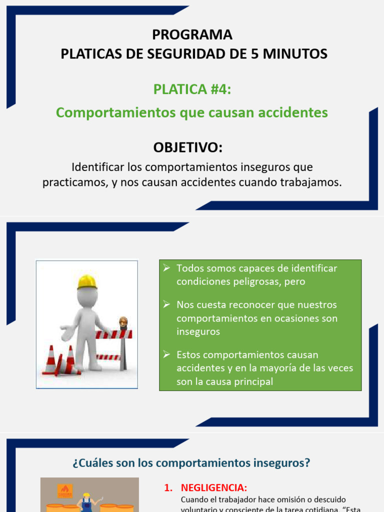 Platica de Seguridad #4 | PDF