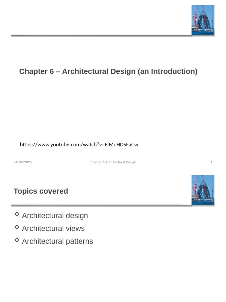 Ch6. Architectural Design | PDF | Model–View–Controller | System