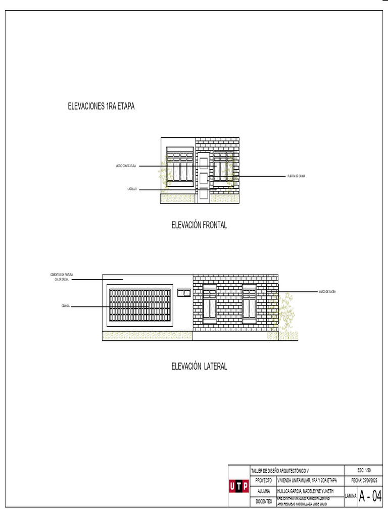 Elevaciones 1ra Etapa | PDF